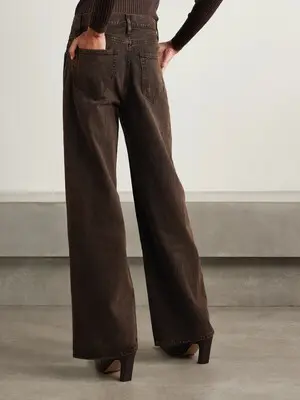 FRAME The Collegiate High-rise Wide-leg Jeans