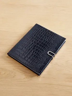 Smythson Portobello Mara Croc-effect Leather Diary