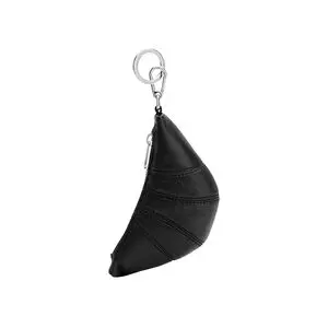 LEMAIRE Mini Croissant Keyring - Black