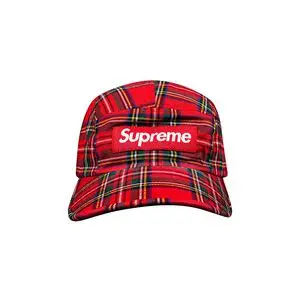 Supreme Washed Chino Twill Camp Cap - Red