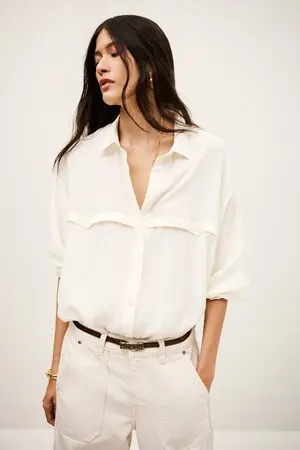 Ba&sh Haora Loose Silk Shirt