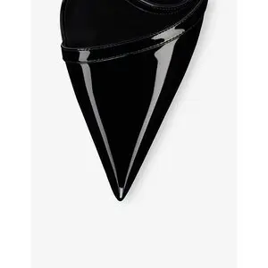 CHRISTIAN LOUBOUTIN Rosa Z 100 Patent-leather Slingback Pumps - Black