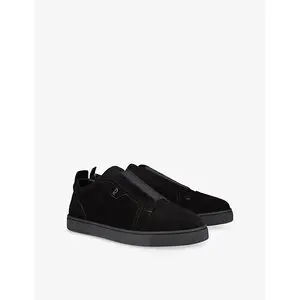 CHRISTIAN LOUBOUTIN St Louis Suede Trainers - Black