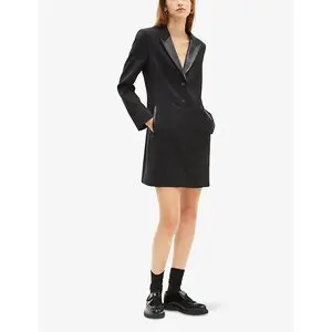 The Kooples Tailored Mini Wool Blazer Dress