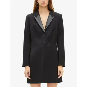 The Kooples Tailored Mini Wool Blazer Dress