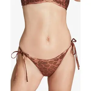 Agent Provocateur Cayla Leopard-print Bikini Bottom - Leo/black