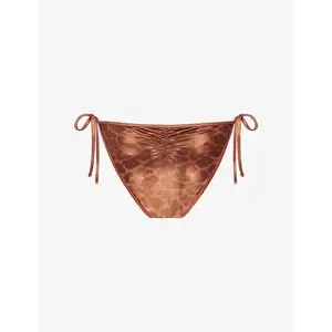 Agent Provocateur Cayla Leopard-print Bikini Bottom - Leo/black