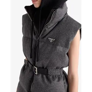 Prada Wool-down Gilet - Grey