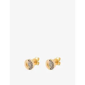 LA MAISON COUTURE 18ct Yellow And 0.43ct Lab-grown Diamond Stud Earrings