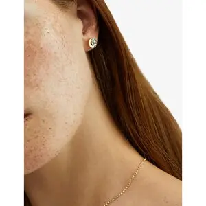 LA MAISON COUTURE 18ct Yellow And 0.43ct Lab-grown Diamond Stud Earrings