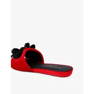 Kurt Geiger Kensington Bow Velvet Sandals