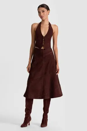 Alice + Olivia Crosby Suede Vest