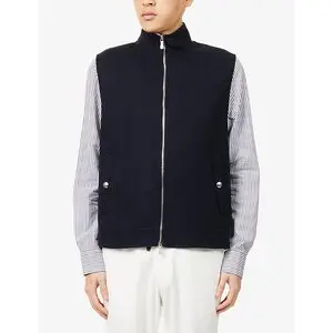 Eleventy Stand-collar Sleeveless Wool Gilet