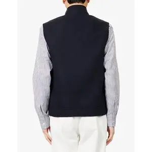 Eleventy Stand-collar Sleeveless Wool Gilet