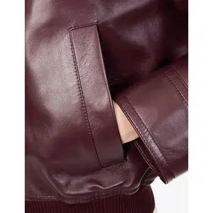 Bottega Veneta Regular-fit Leather Jacket With Ribbed Trims