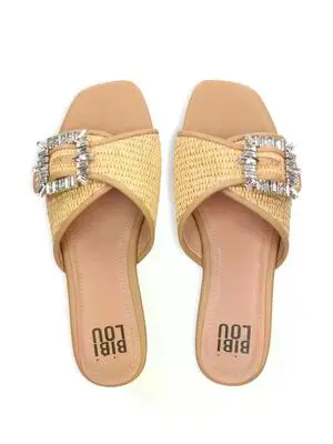 BIBI LOU Jewel-embellished Woven Sandals