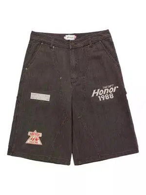 HONOR THE GIFT Twill Patch-detail Shorts