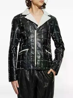 DIESEL® Quilted Panelled Biker Jacket