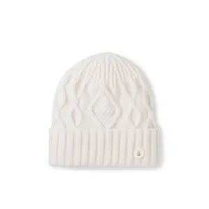 Bogner Jamila Knitted Cashmere Hat Off-white
