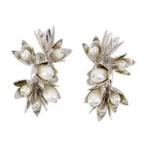 Simone Rocha Flower Earrings - Silver