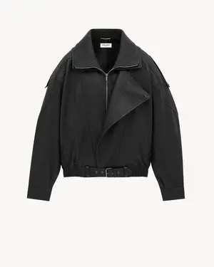 Saint Laurent Bomber Jacket In Lambskin