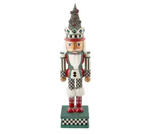 MACKENZIE-CHILDS As Is Holly Jolly Nutcracker - One-color