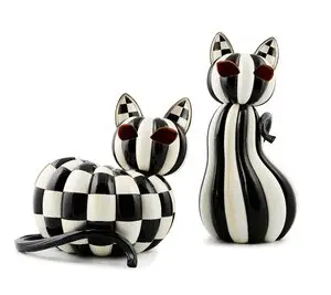 MACKENZIE-CHILDS Striped Halloween Cat