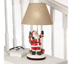 VALERIE PARR HILL 19' Cheerful Santa Lamp Valerie - One-color