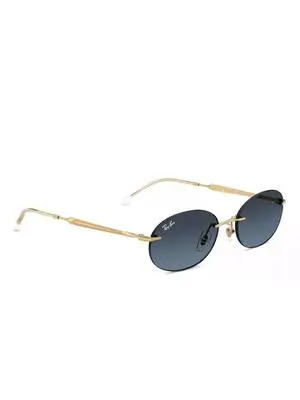 Ray-ban Oval-frame Rimless Sunglasses