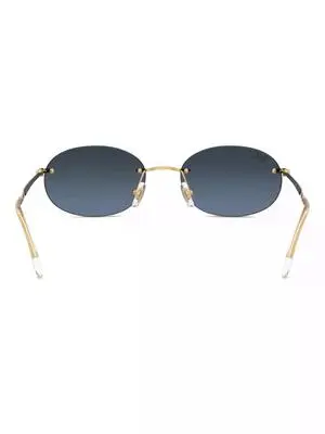 Ray-ban Oval-frame Rimless Sunglasses