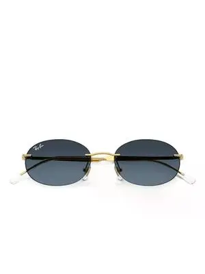 Ray-ban Oval-frame Rimless Sunglasses