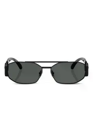 Versace Embellished Double-bridge Sunglasses - Black