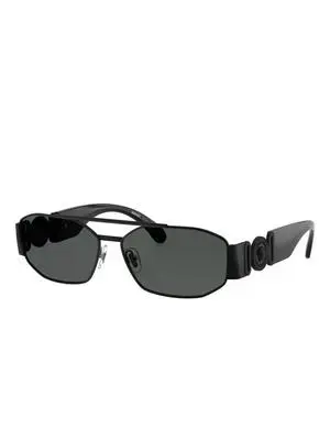 Versace Embellished Double-bridge Sunglasses