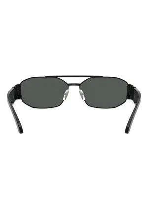 Versace Embellished Double-bridge Sunglasses