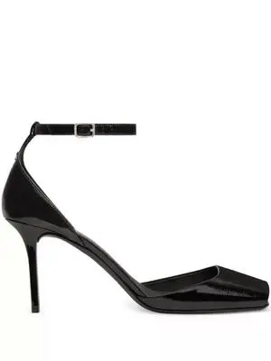 COURREGES Ankle-strap Peep-toe Pumps
