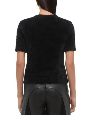 Helmut Lang Cropped Eyelash Tee