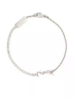 Saint Laurent Cassandre Charm Chain-link Bracelet