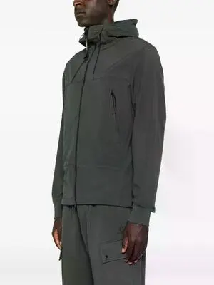 C.P. COMPANY Hooded Zip-front Jacket - Grey