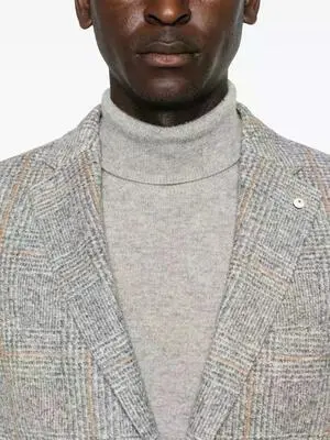 L.B.M. 1911 Checked Blazer - Grey