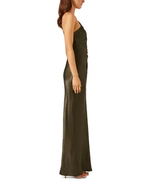 Shona Joy La Lune Asymmetric Gathered Maxi Dress