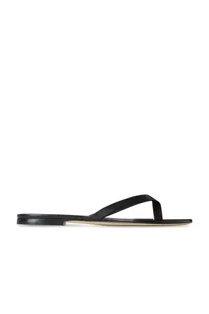 THE ROW Sacha Flat Thong Sandal - Black