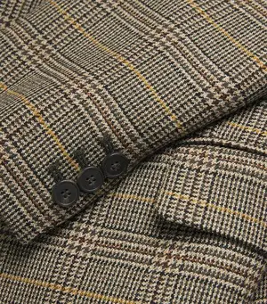 Max Mara Wool Check Double-breasted Blazer