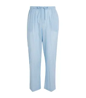 Derek Rose Cotton Amalfi 21 Lounge Trousers - Blue