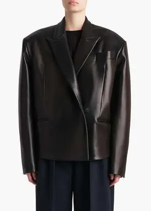 Khaite Comair Leather Jacket