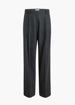 Khaite August Wide Leg Trousers - Storm