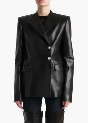 Khaite Elona Leather Jacket