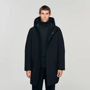 Sandro Quilted Zip-up Hooded Parka