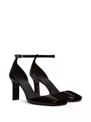COURREGES Ankle-strap Peep-toe Pumps