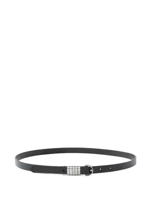 Pinko Logo-plaque Leather Belt - Black