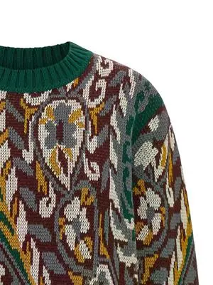 Etro Paisley Wool Sweater - Green